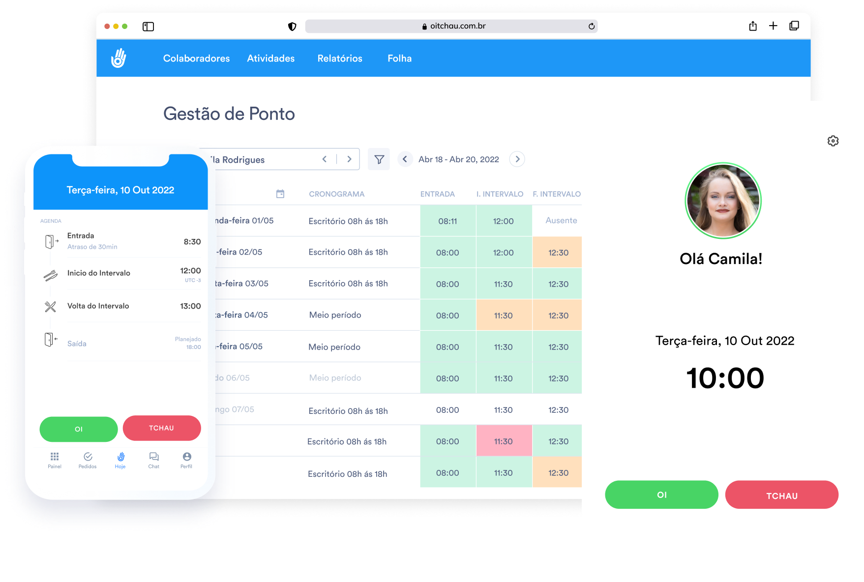 Integração LG Conecta e Oitchau: Controle de Ponto & Timesheets